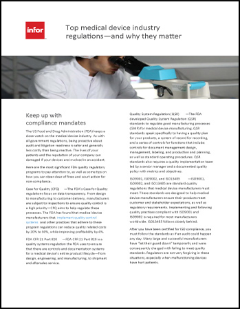 Top Medical Device Manufacturing Regulations | Copley Consulting